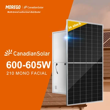 Canadian 210 Single Series Solar Panel Mono Half Cell 600w 605w Price ...