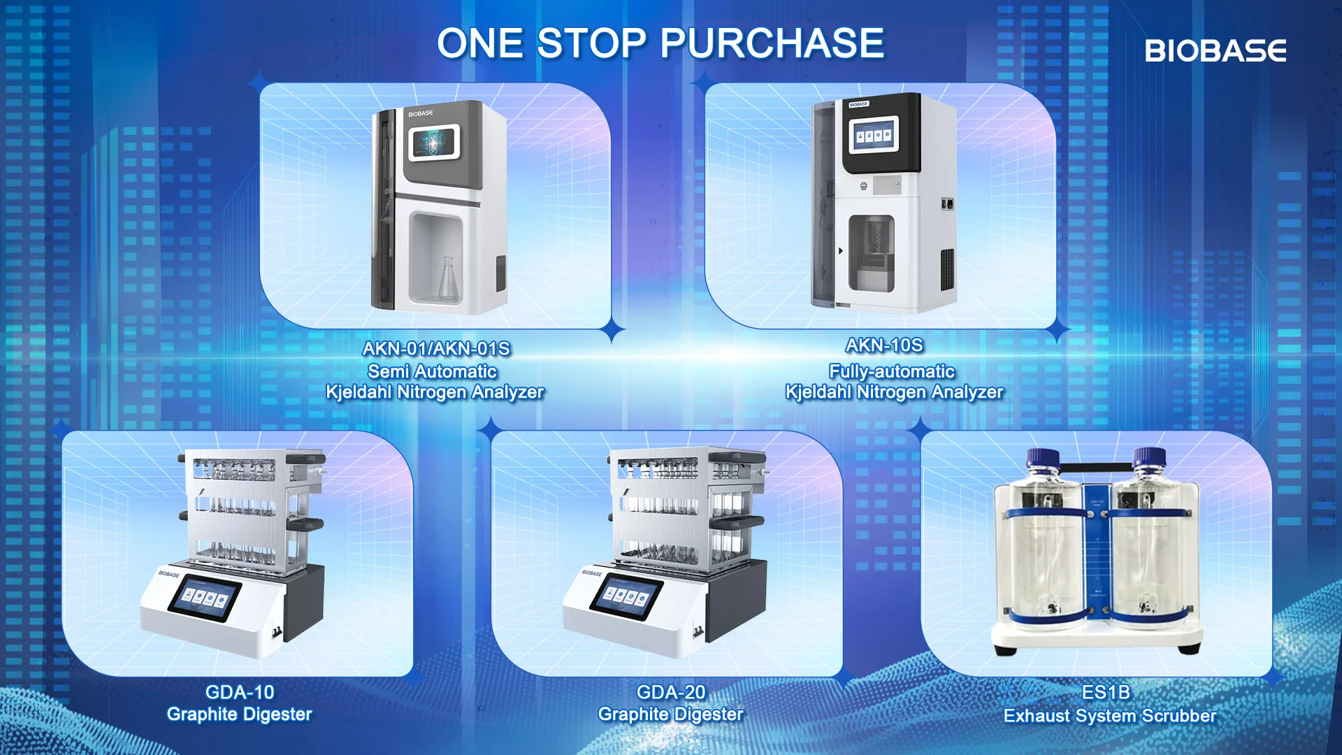 BIOBASE Kjeldahl Nitrogen Analyzer Protein Digestion Furnace with Built ...