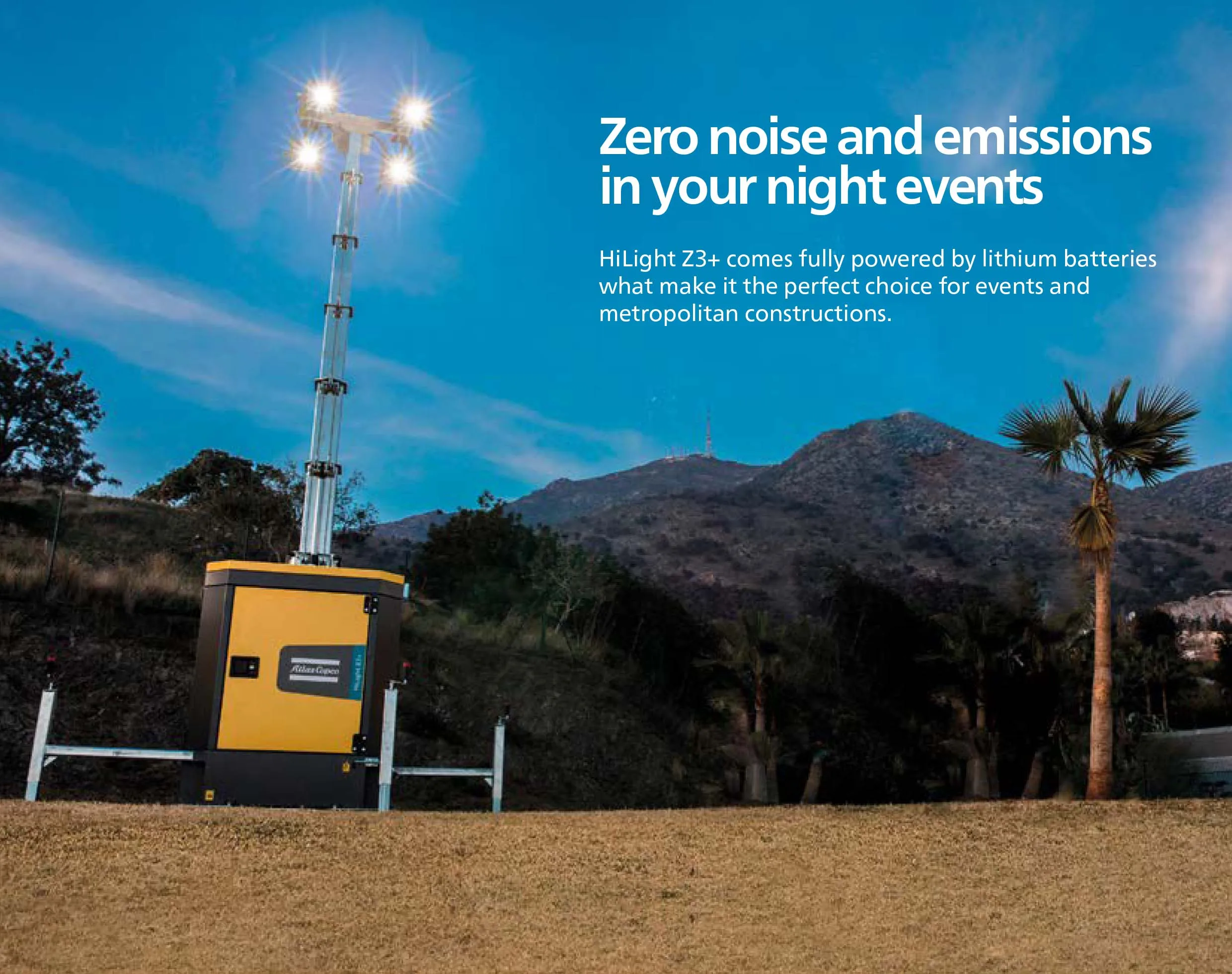 Atlas Copco Hilight V3+ Mobile Light Towers - Reliable Illumination
