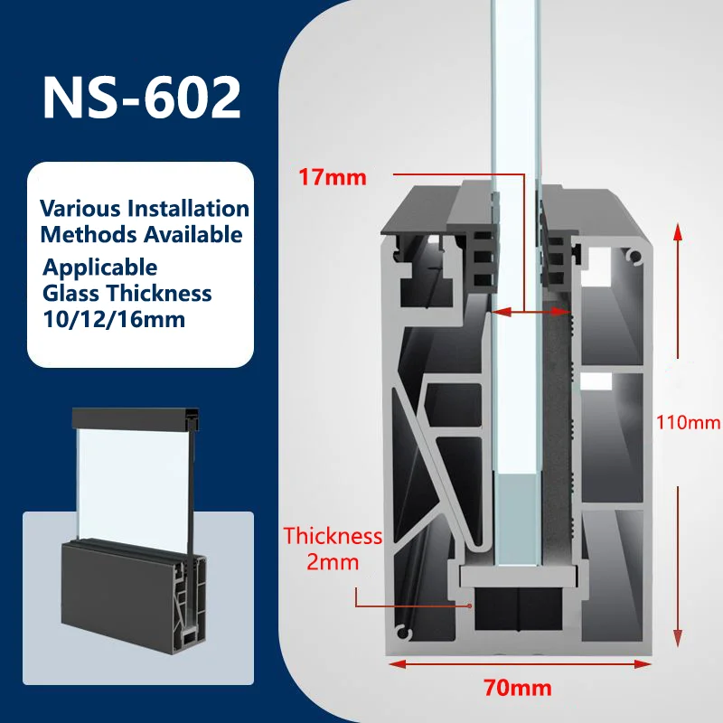 Vertical Installation Of Aluminum Alloy U-shaped Groove Laminated ...
