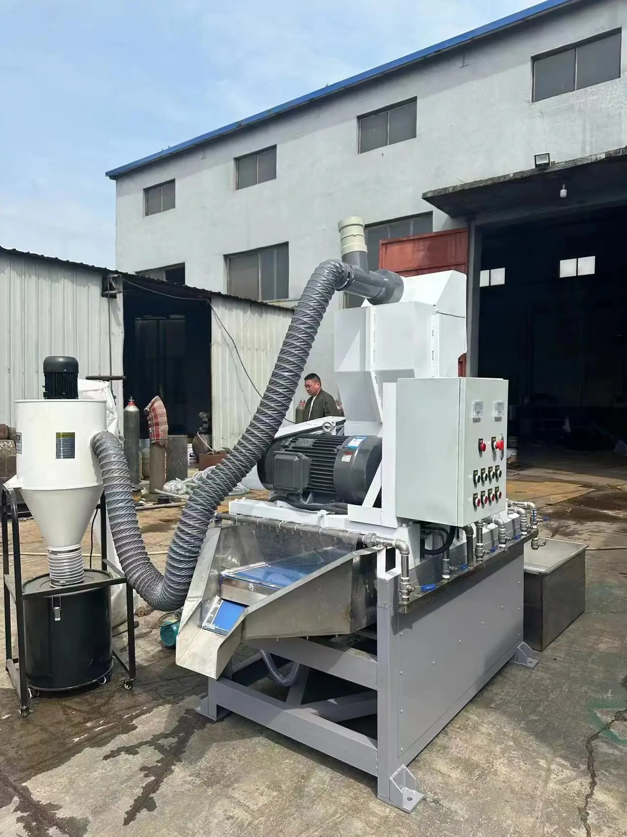 Wire and Cable Waste Wire Grinder Automatic Dry Copper Rice Machine ...