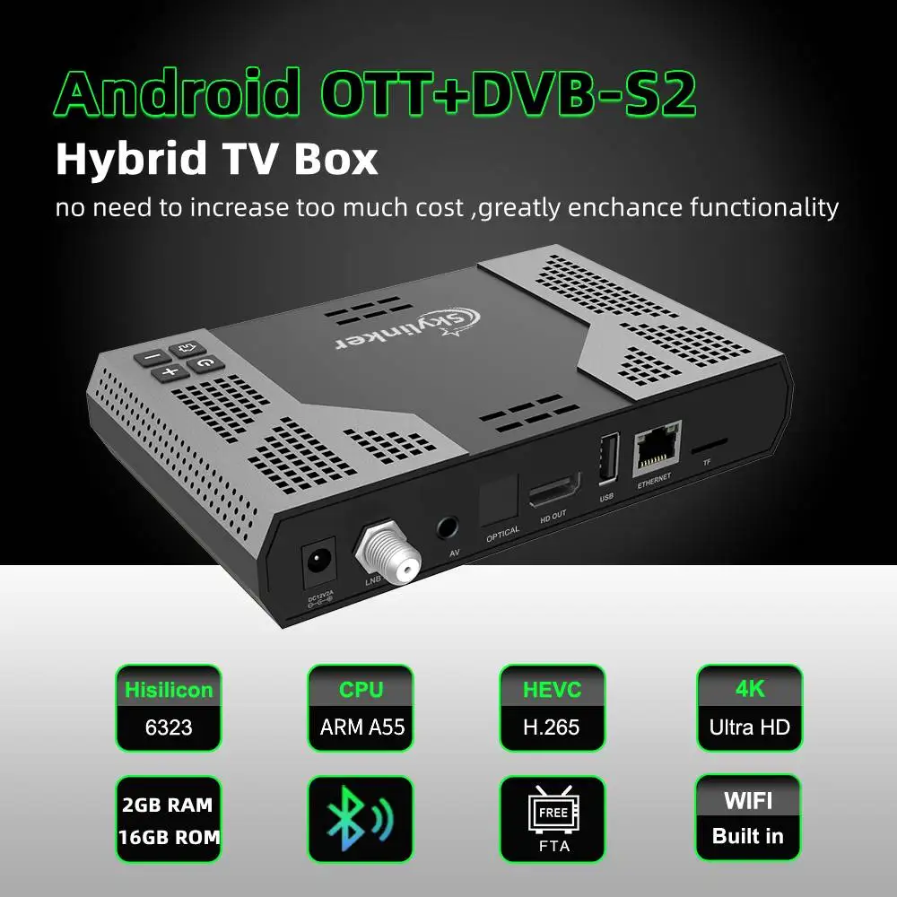 Z8 Android Satellite Receiver - 4K Hybrid DVB-S2 Decoder