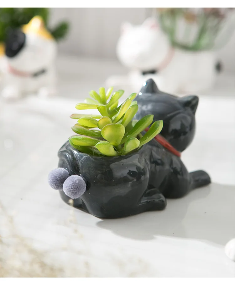 Indoor Cute Flower Pots Home Decoration Animal Succulent Planter Mini ...
