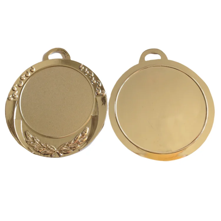 Custom Round Vintage Antique Medallion Metal Blank Gold Circle ...