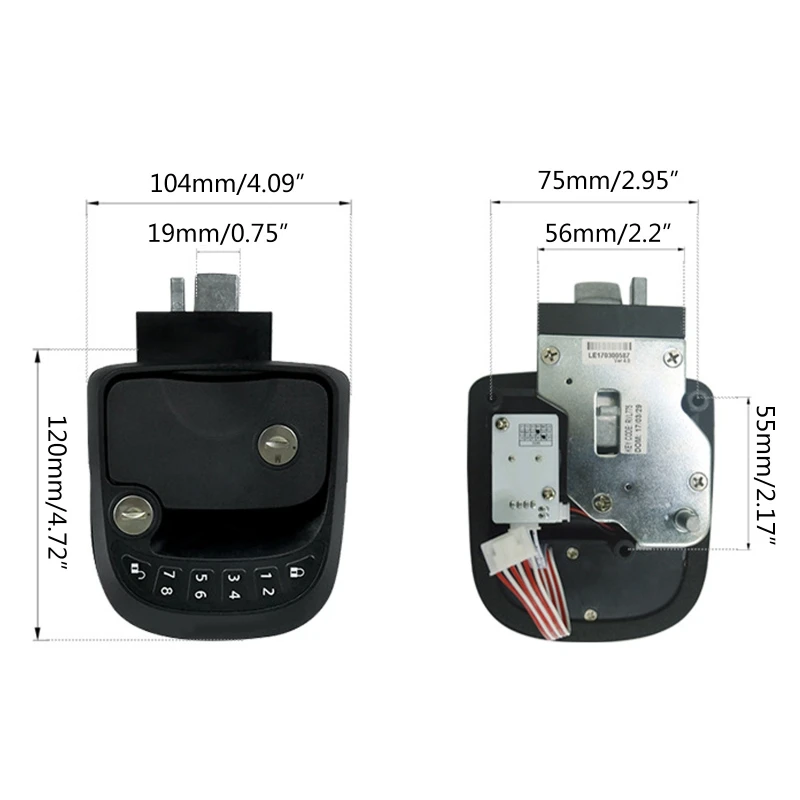 Heyrv Caravan Accessories Remote Control Password Three-in-one Rv Door ...