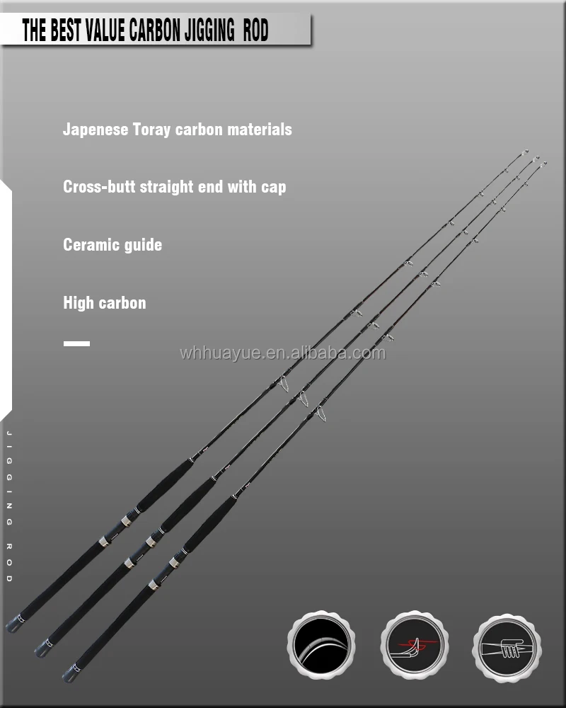 Oem/odm 1pc Carbon Jigging Fishing Rods Jigging Rods - Buy Boat Rods ...