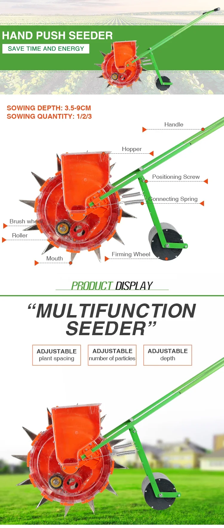 New Agricultural Cotton Seeder Machine/transparent Seeders/manual Corn ...
