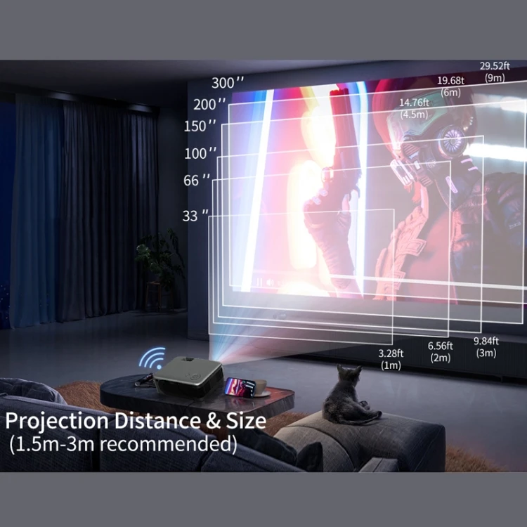 A30 1080P Chargeable Smart Projector