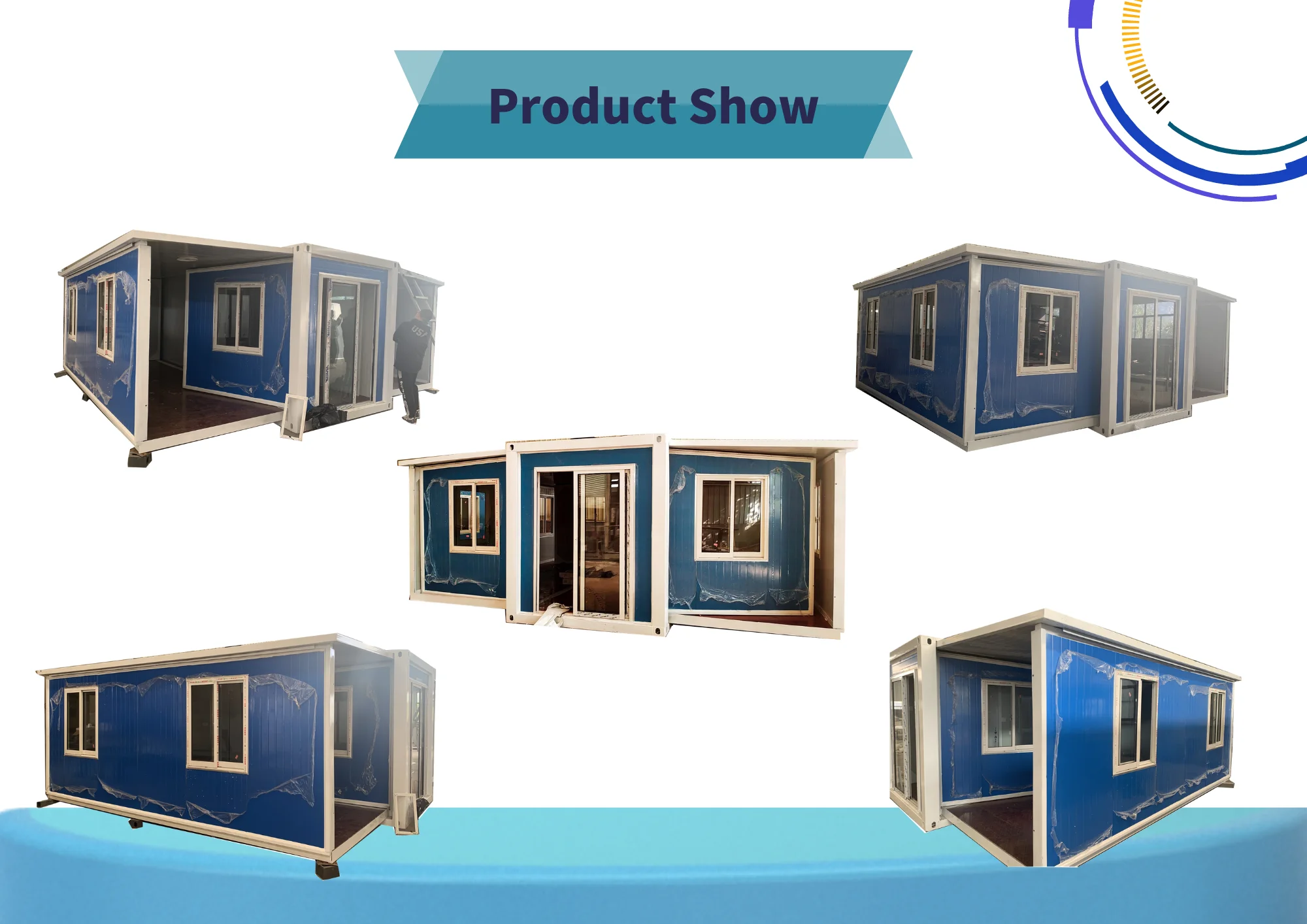 20ft 40ft Folding Container Four Bedrooms One Bathroom Luxury ...