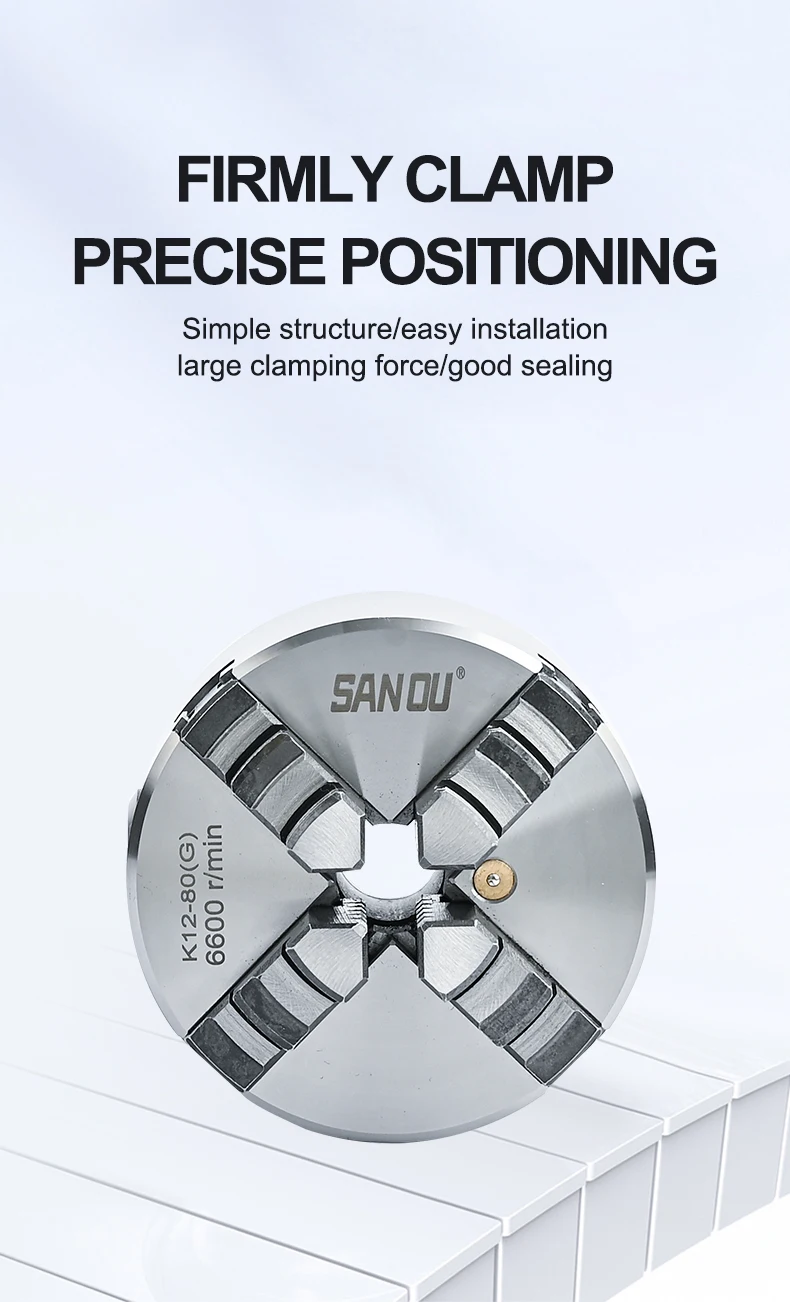 4 Jaw Self-centering Chuck 80mm Sanou Brand Mini Lathe Chuck K12-80 ...