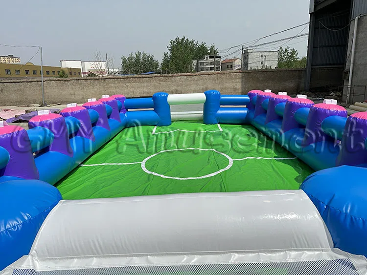 Customized 12x6m Inflatable Soccer Field with Free Air Pump Durable PVC ...