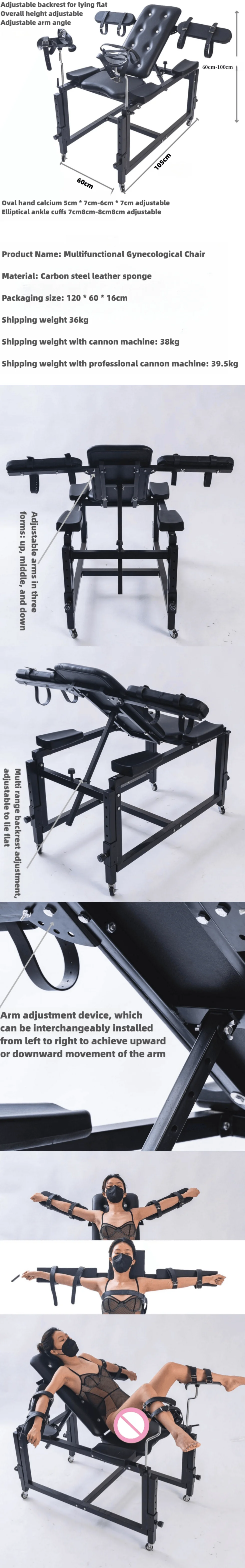Hot Selling Fun Sex Toy Furniture Adult Happy Chair Bondage Gear Multifunctional Positioning Sex