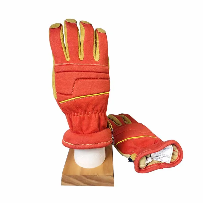 Firefighter Glove Flame Fire Retardant Fighting Clothing Fireman Gloves ...