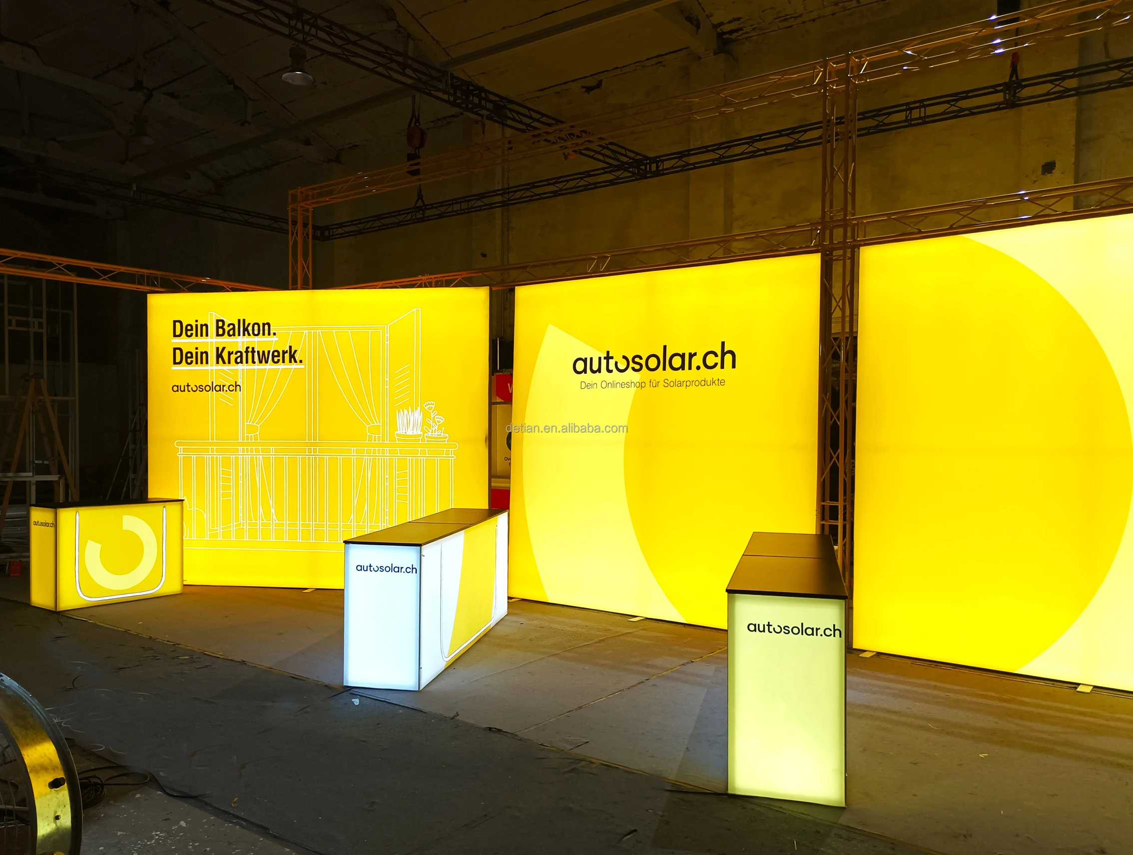 Tradeshow Exhibition Booth Display Tension Fabric Backdrop SEG Led ...