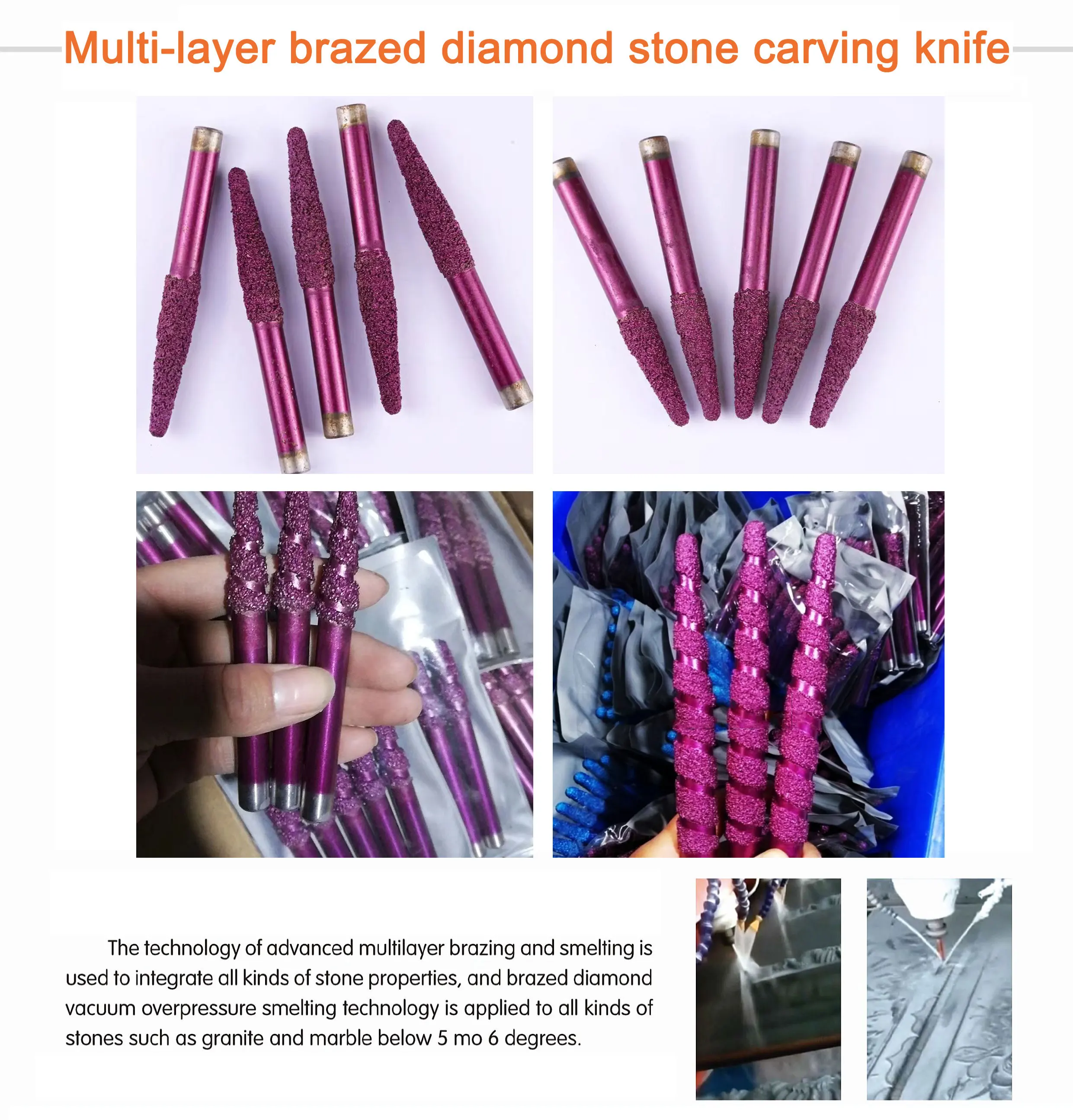 Wear-resistant Brazing Diamond Cutting Tool High Quality Cnc Glass ...