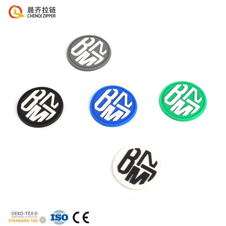 Fashion Custom Colorful Embossed Logo 2d Die Cut Rubber Pvc Label Soft ...