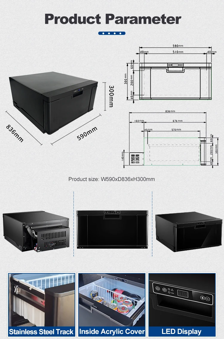 LED Display 40L Fridge Cabinet - Efficient Cooling Solutions