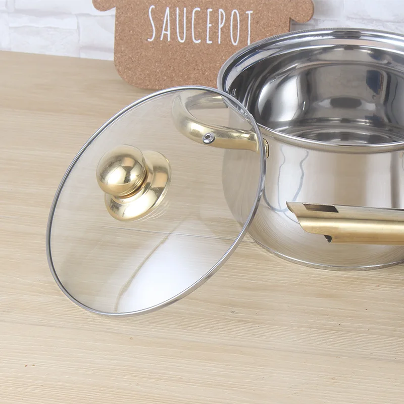 High Quality 12pcs European Style Cooking Pot Stainless Steel Pots ...