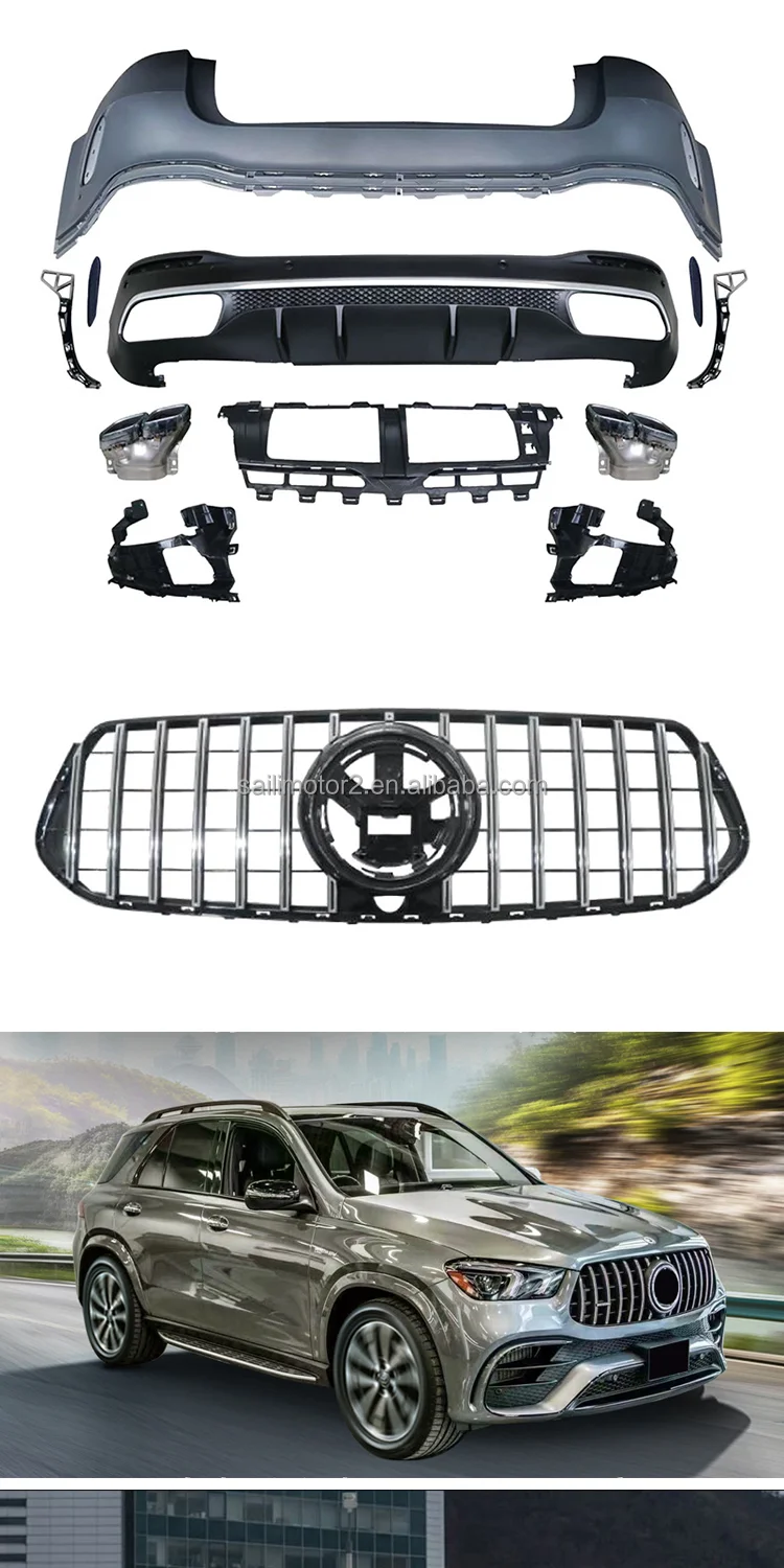 GLE-Class W167 Front Bumper Modifications Body Kit for Mercedes-Benz ...