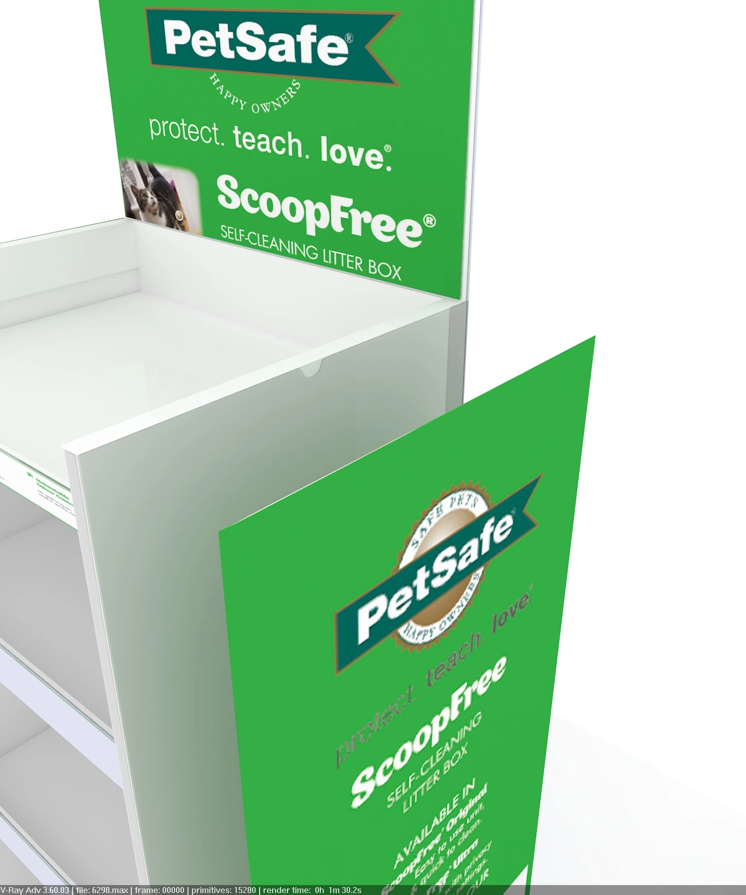 Metal Display Racks Pets Food Display 3 Tiers Floor Stand Shelf For ...