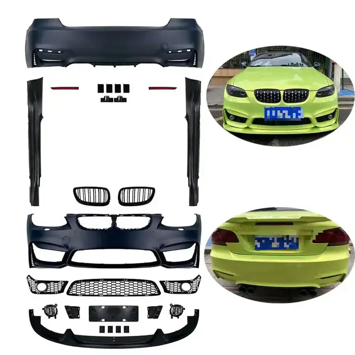 Front Rear Bumper Body Kits For Bmw 3 Series E92 E93 Facelift To M4 ...