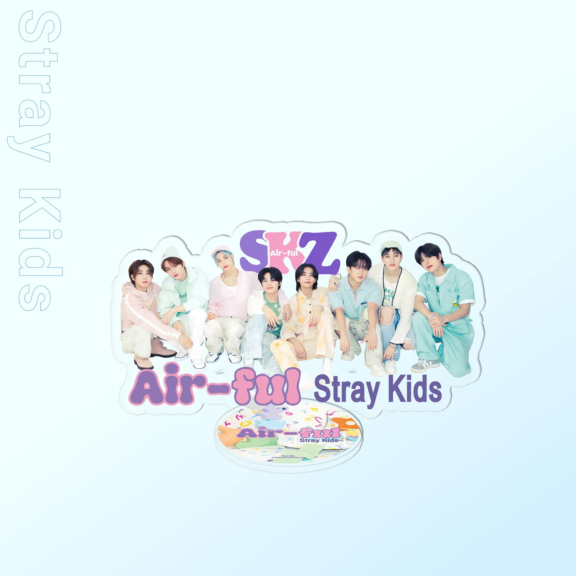 Kpop Idol Stray Kids 2024 Japan Skz Air-ful Transparent Plastic Standee ...