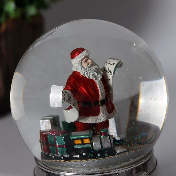 Custom Christmas Snow Globe,Santa Globe With Glitters Blowing ...