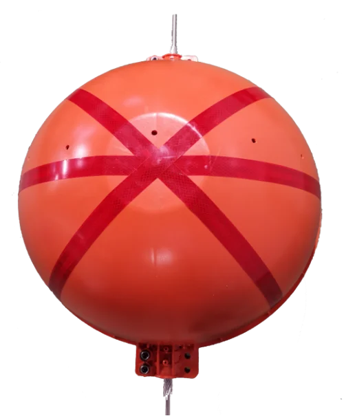 Overhead Transmission Line Aviation Obstruction Marking Sphere With ...