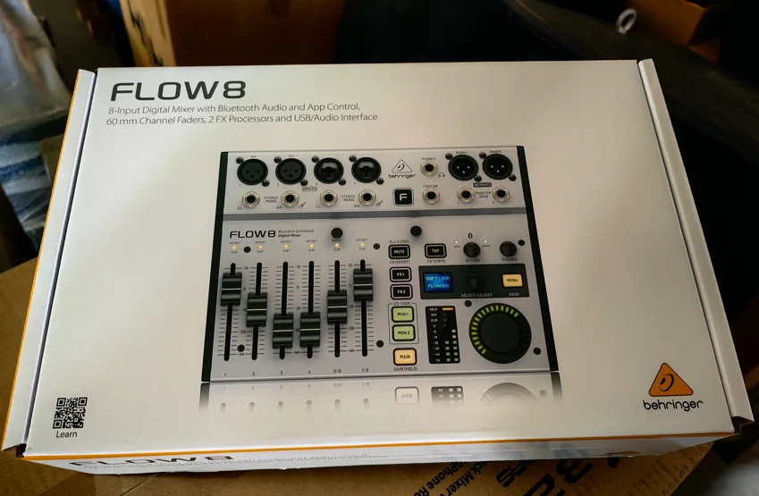 Behringer Flow 8 Digital Mixer With Bt Audio And Usb Audio Interface Pa ...