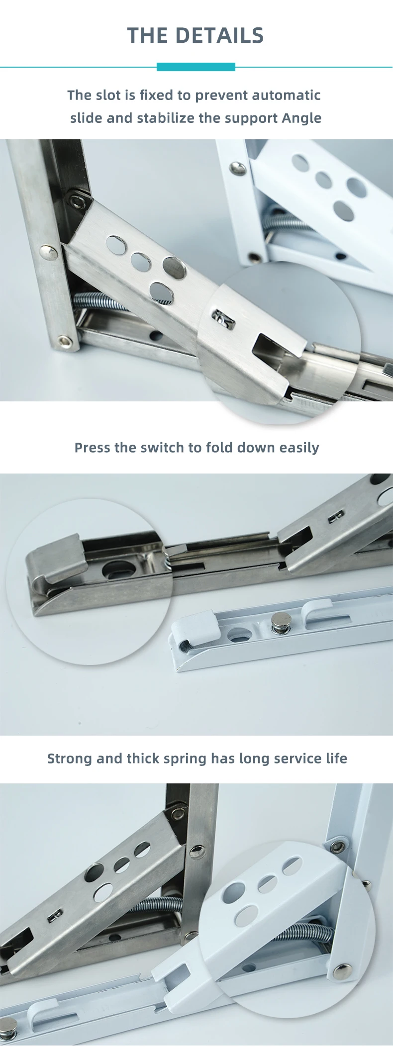 90 Degree Wall Mounting Corner Bracket - Stainless Steel