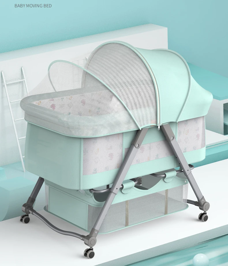 High Quality Easy Foldable Height Adjustment Baby Bed Baby Cradle ...