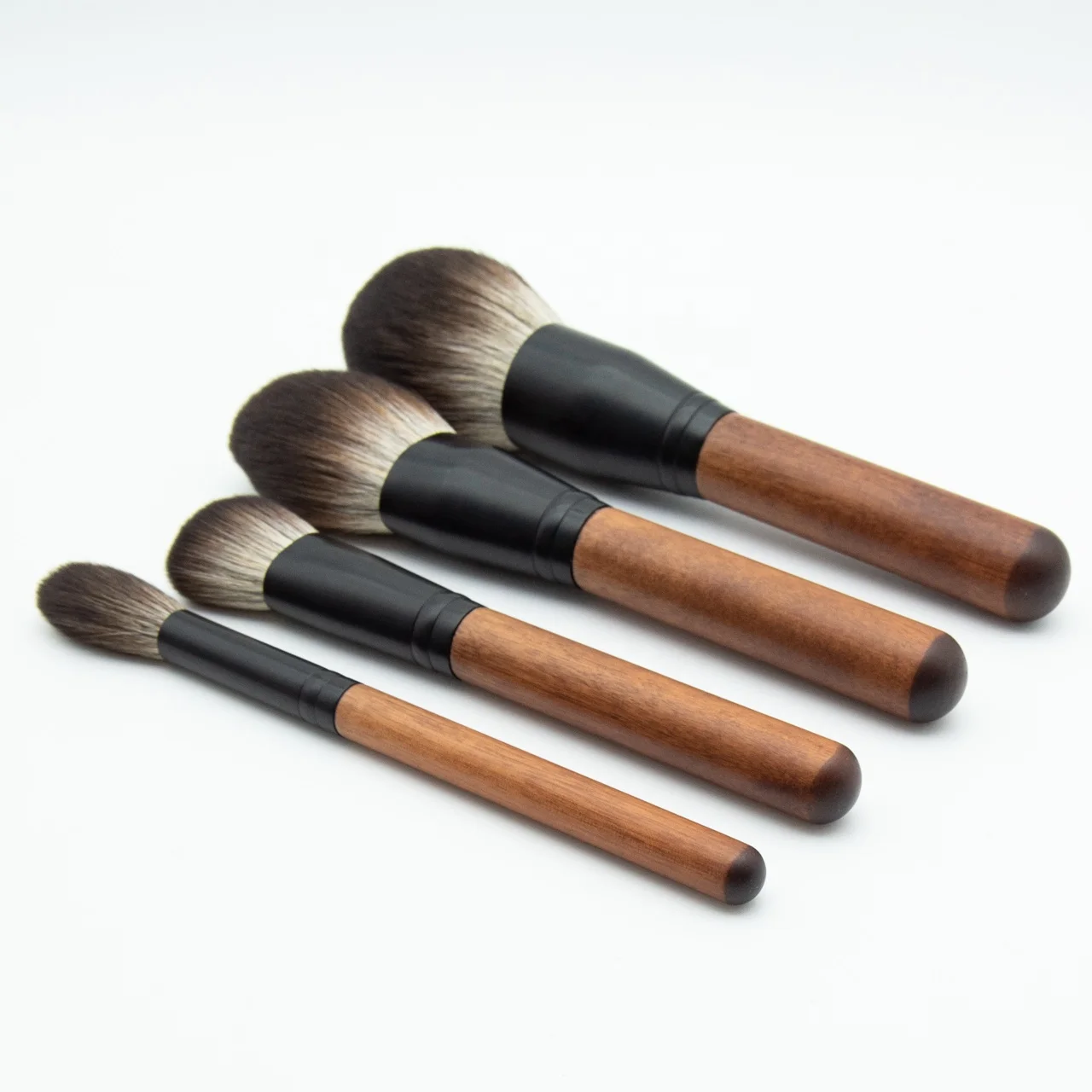 High Quality Wholesale 13-Piece Wild Wood Makeup Brush Set with Vegan ...