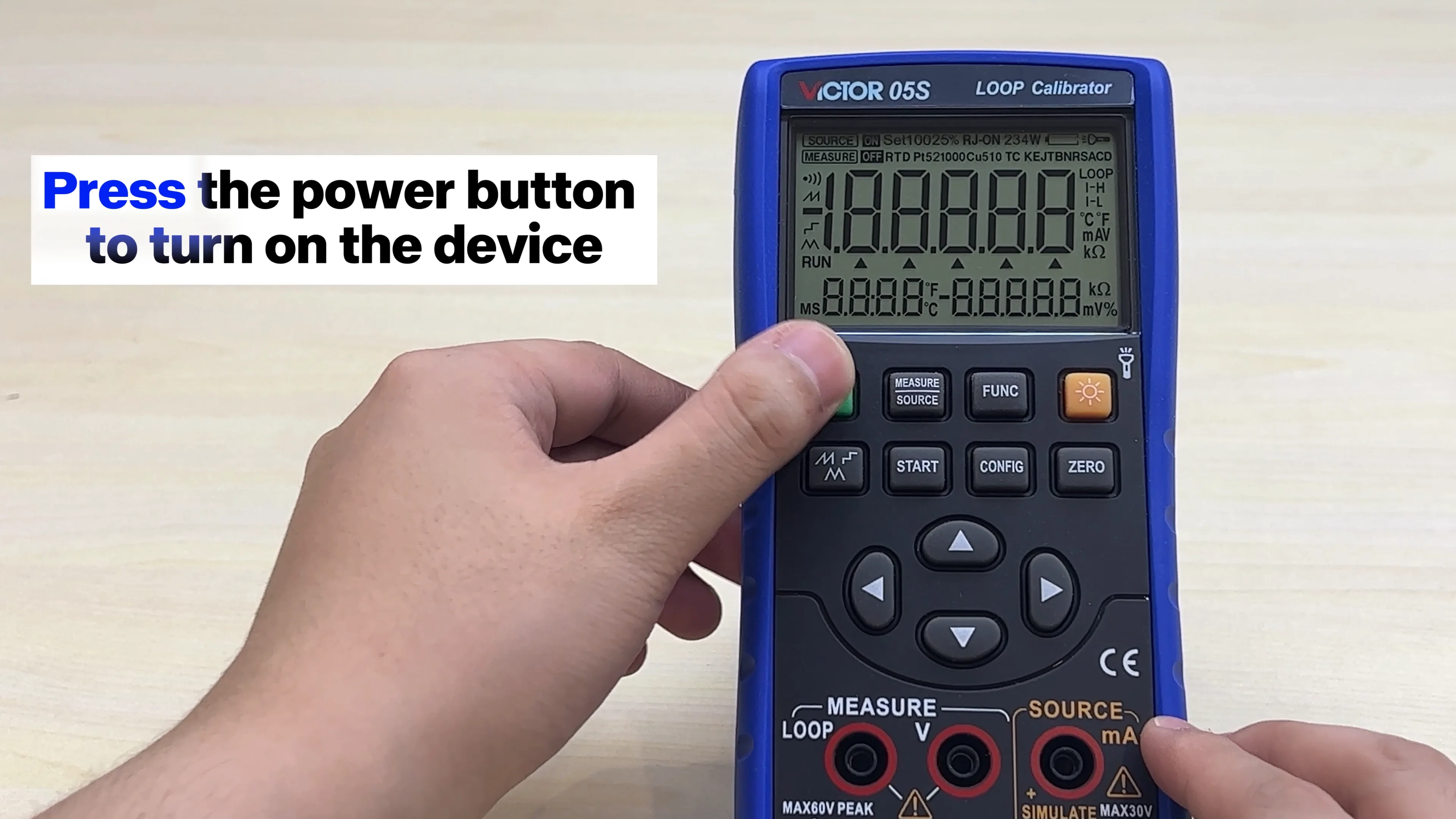 Victor 05s Multifunction Loop Process Calibrator Dc Voltage And Current Output/measurement Loop ...