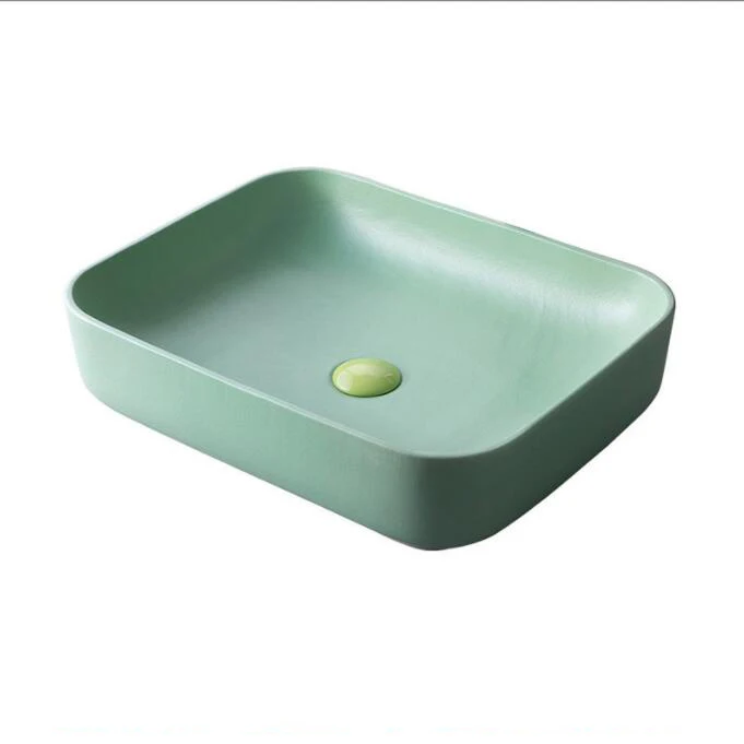 Colored Rectangle Basins - Durable and Stylish Sanitary Ware