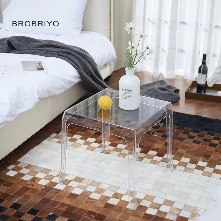 Factory Furniture Modern Minimalist Table Top Plastic Base acrylic ...