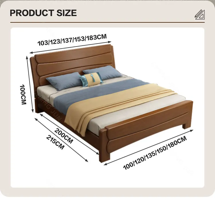 Modern Simplified Large Double Bed Custom Qifang Apartments Apartment ...