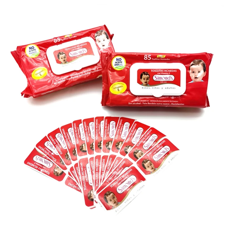Wet Wipes Labels Customized Label For Packaging Adhesive Sticker ...