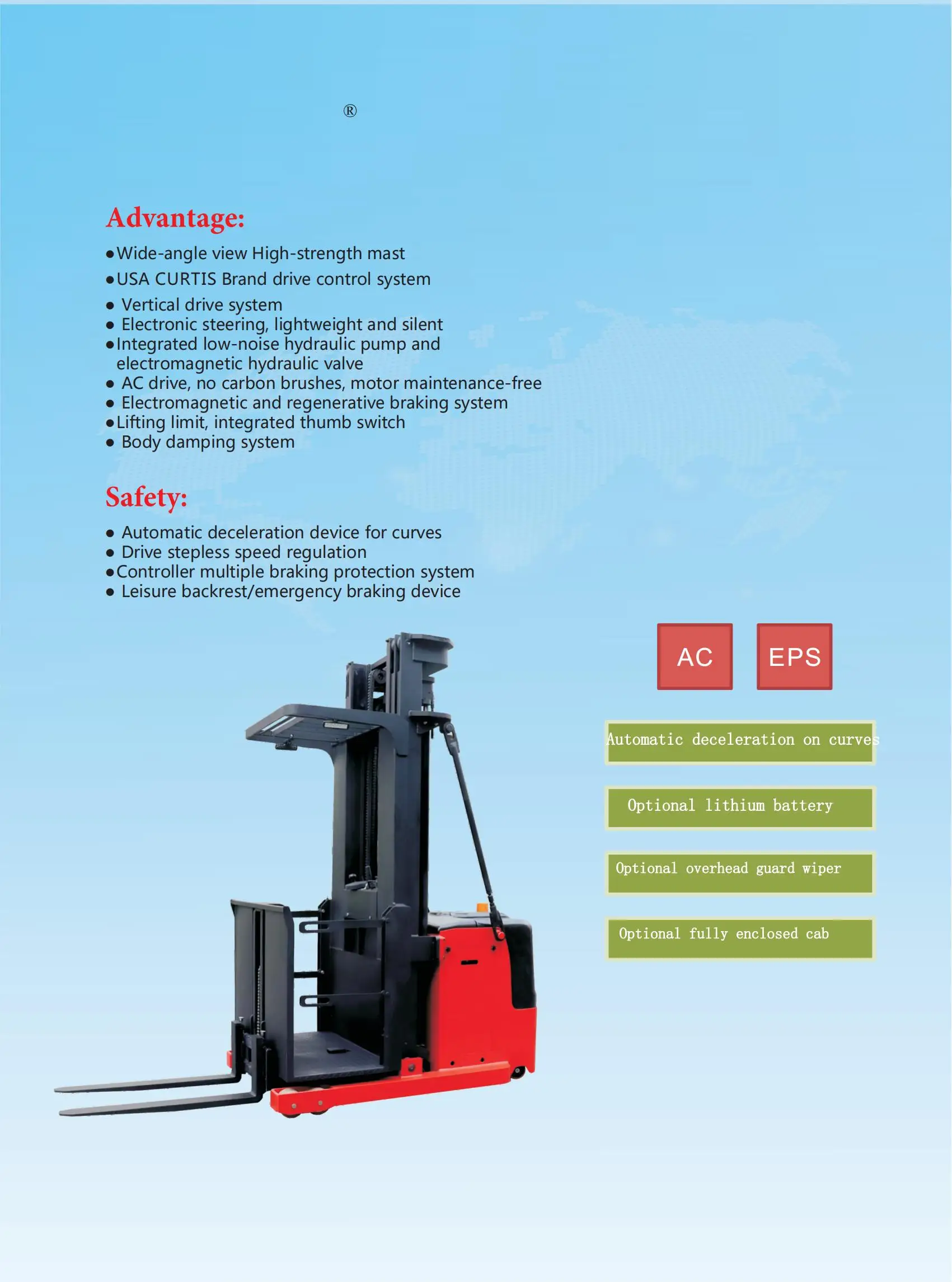 Everlift 1Ton 1.5Ton Order Picker Lift Stacker Work Platform 3M-12M ...