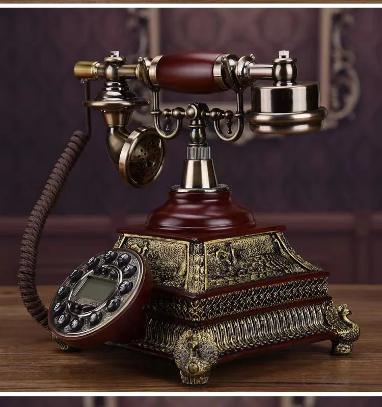 Retro Rotary Telephone SIM Card Vintage Home Hotel Phone OEM