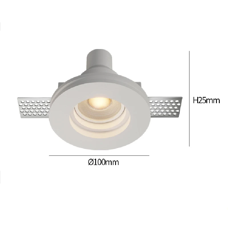 Modern Embedded No Frame Borderless Designer Flip-up Plaster Wall Lamps ...