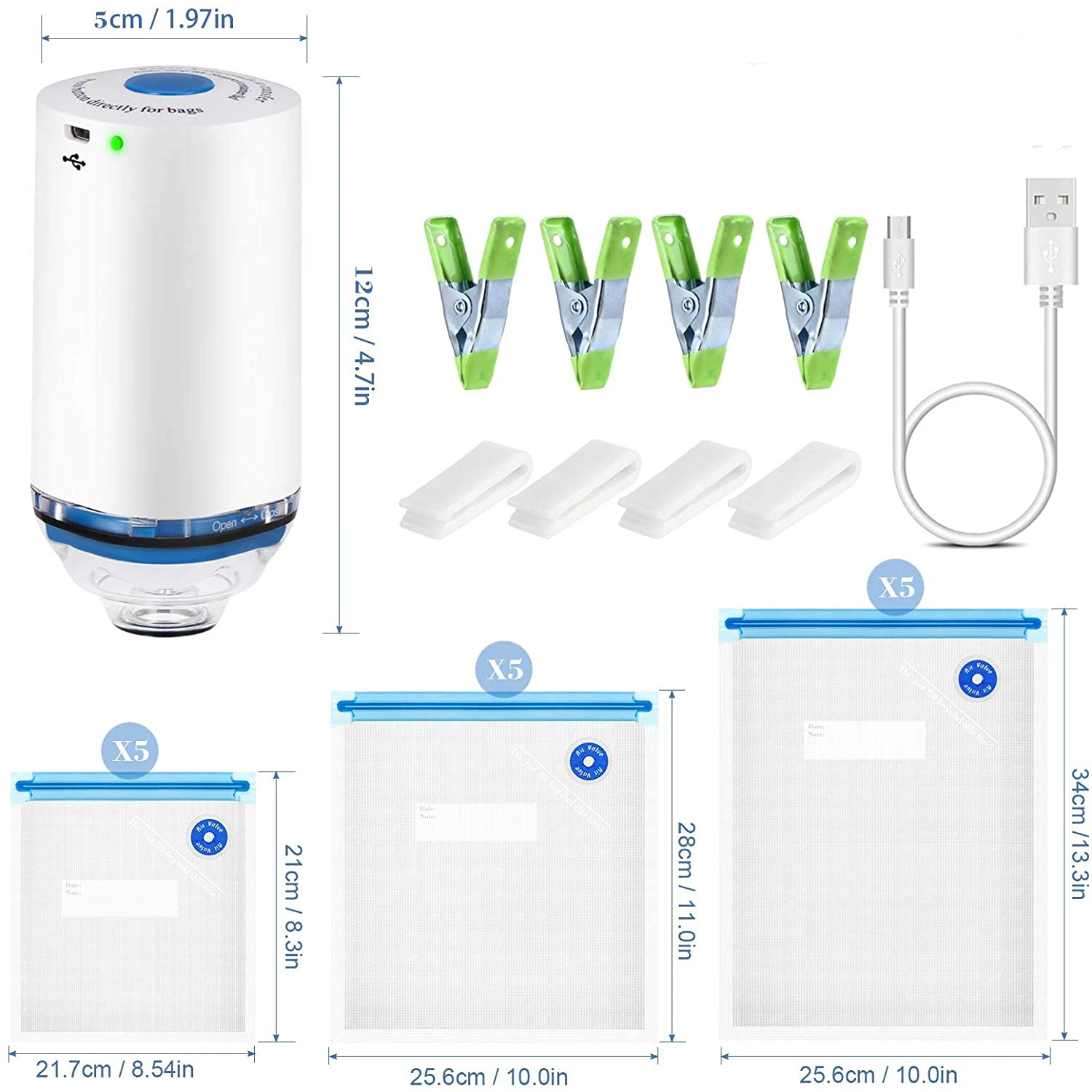 Mini USB Vacuum Pump - Efficient Food Sealing Solutions