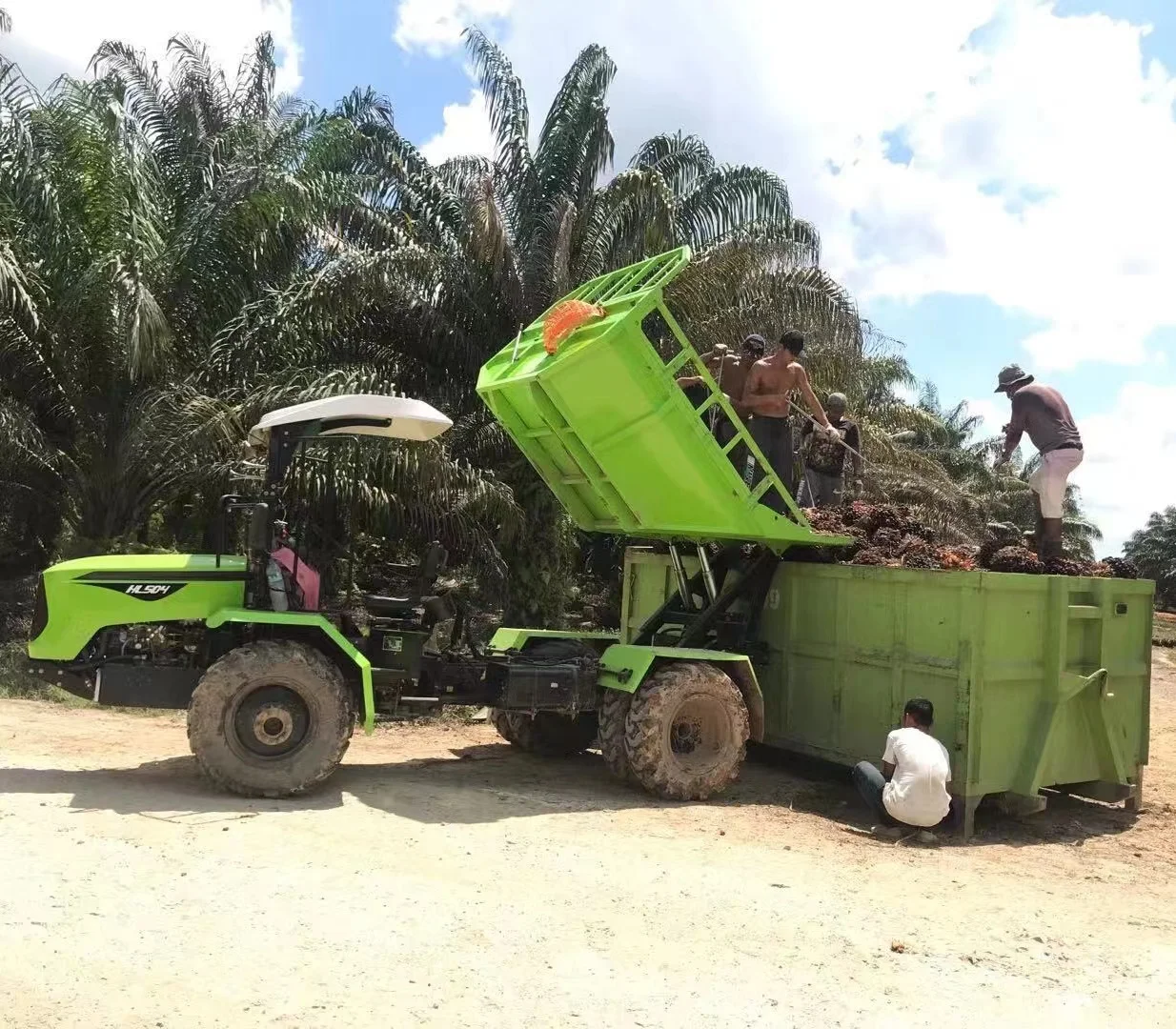 50hp 4x4 4wd Sawah Farm Mini Tractor Agricultural Fruit Scissor ...