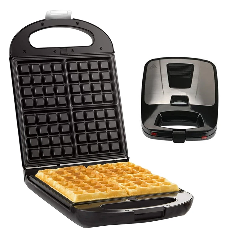 Aifa Electric 4 Slice Belgian Waffle Maker Baking Pans Stainless Steel ...