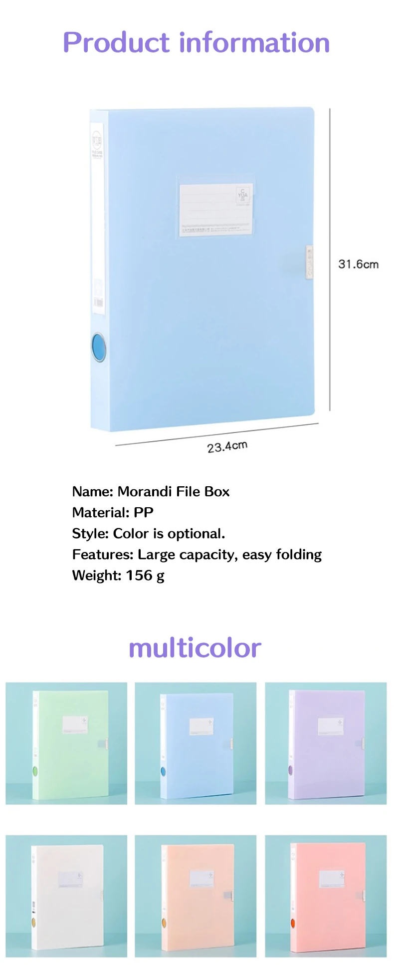 A4 Size Multifunction Office Plastic File Folder Organizer Executive ...