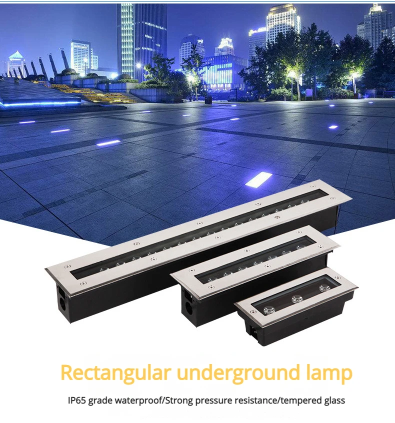 Rectangle Recessed Linear Led Light Ip65 Long Strip Stainless Steel Led ...