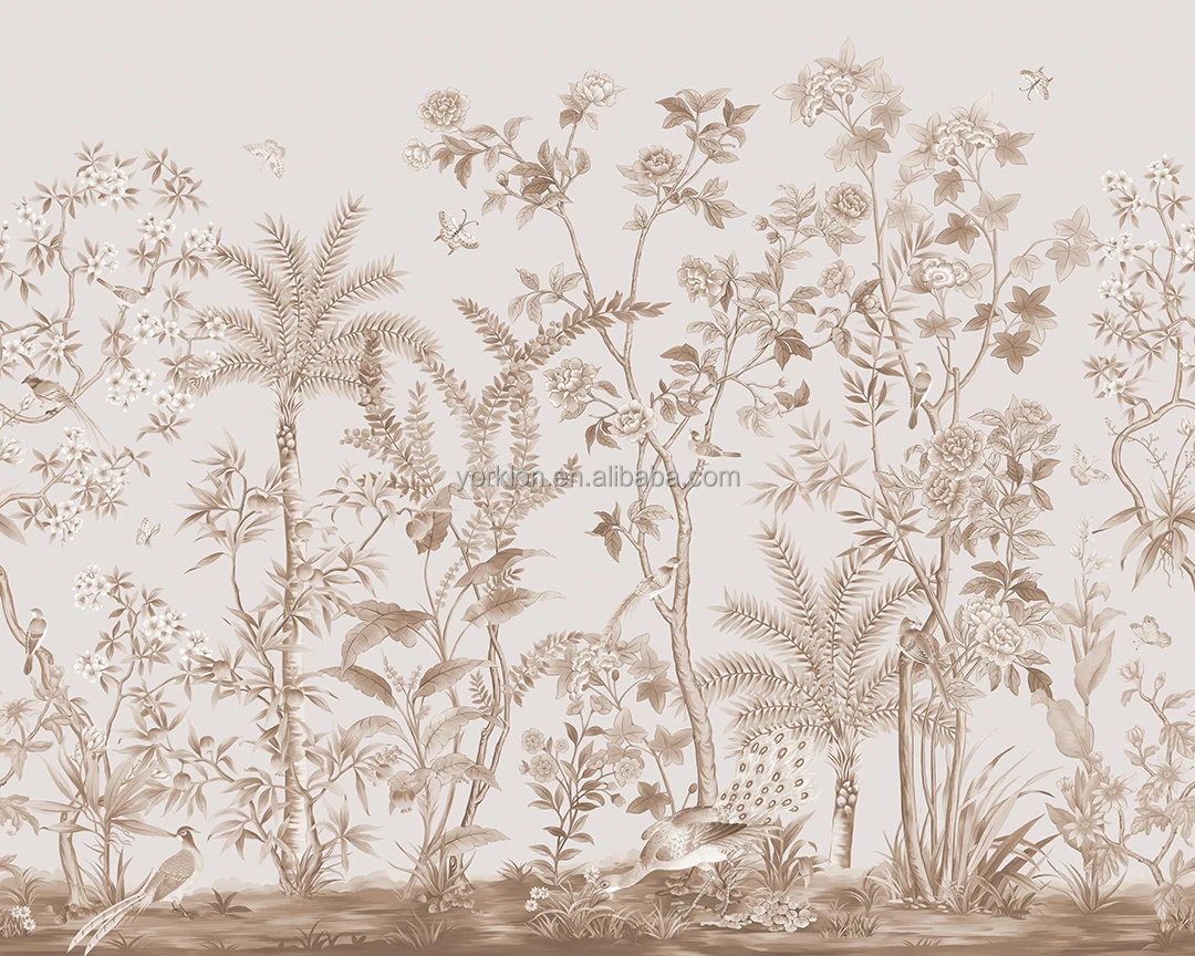 Custom 3D Floral & Natural Scenery Wallpaper for Home