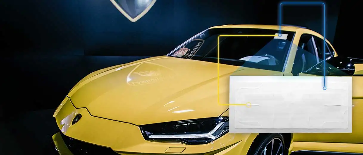 Custom RFID Long Range Printable Tamper Resistant Car Tag
