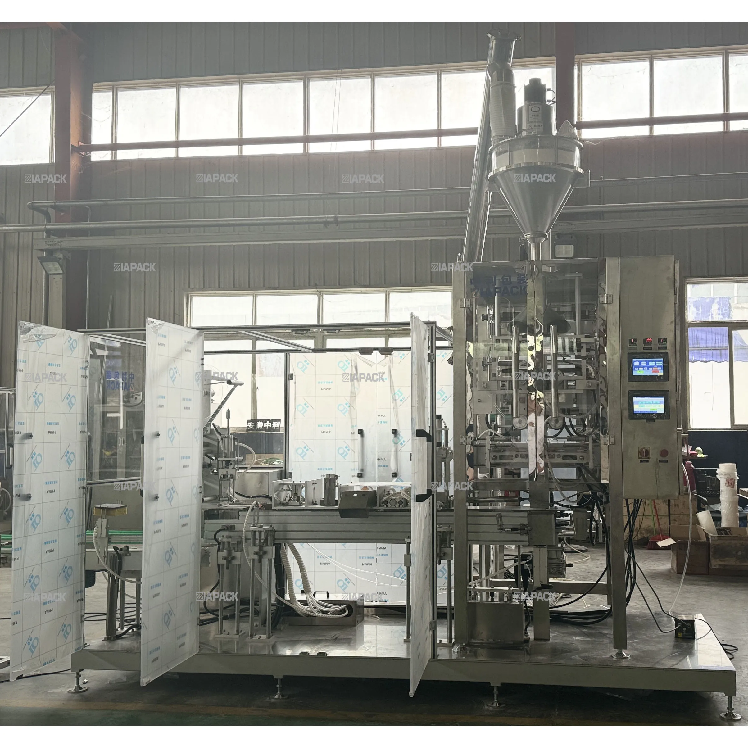 ZLYB1000 Automatic Brick Type Bag With Top Sticker Forming Filling ...