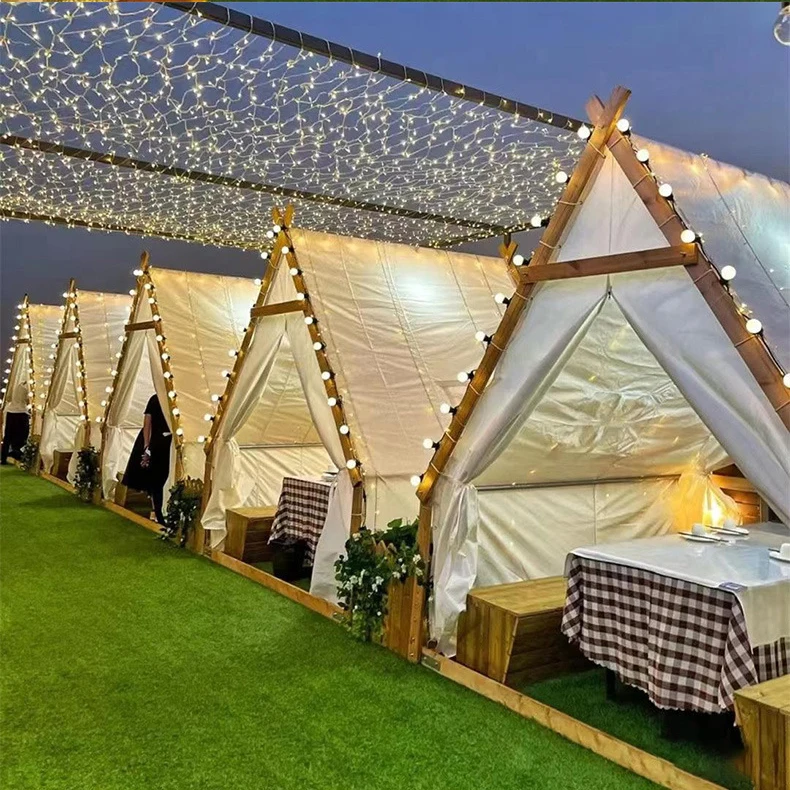 Camping Hotel Tent Scenic Cabin Outdoor Camping Triangle Tent ...