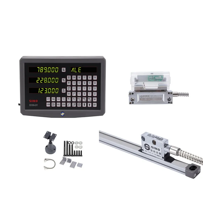 Dro Sino Sds6-3v,Digital Measurement Tool For Machine Tools,Equipped With A Linear Glass Scale ...